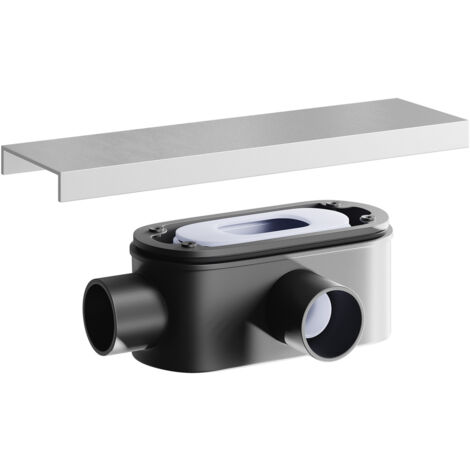 WholeSeal Wetroom 300mm Linear Shower Waste with Stainless Steel Cover ...
