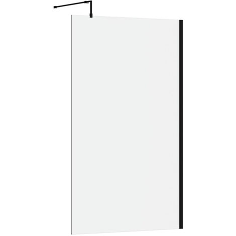 Colore 10mm Clear Glass Matt Black 2000mm x 1200mm Walk In Shower ...