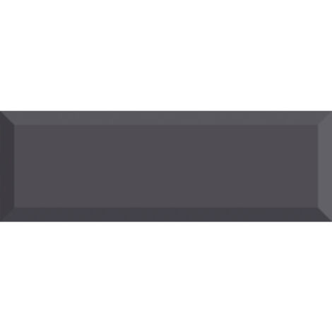 RAK Subway Graphite Grey Gloss 10cm x 30cm Bevel Decor Ceramic Wall ...