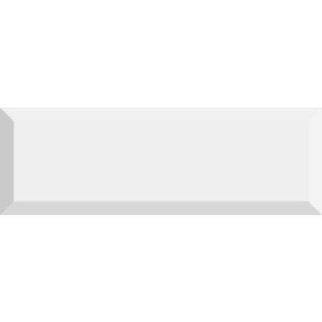 RAK Subway White Gloss 10cm x 30cm Bevel Decor Ceramic Wall Tile ...