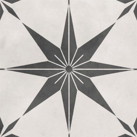 RAK Symphony Star Grey Matt 20cm x 20cm Porcelain Wall and Floor Tile ...