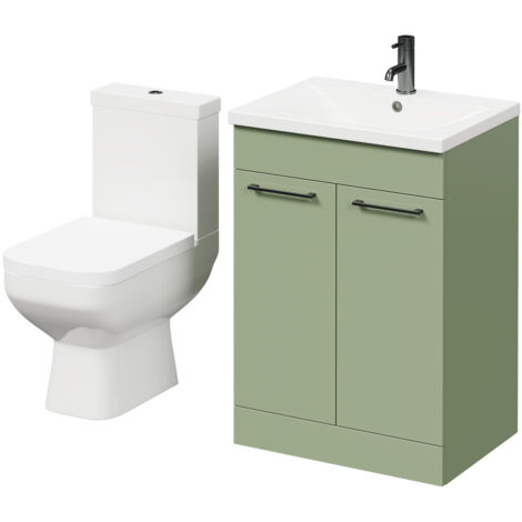 Wholesale Domestic Turin Olive Green 600mm Floor Standing Vanity Unit ...