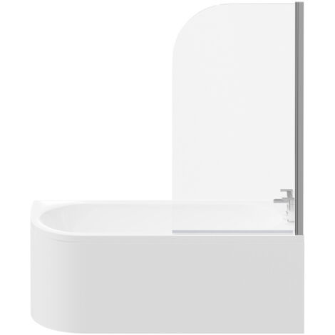 Wholesale Domestic Arc 1700mm x 750mm Right Hand Curved Shower Bath ...