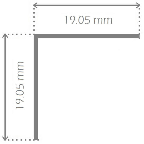 Multipanel Classic 11mm Wall Panel Angle Profile Trim Type 102 Bright ...