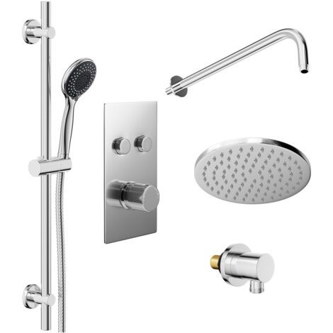 Wholesale Domestic Circo Polished Chrome Concealed Push Button Twin ...