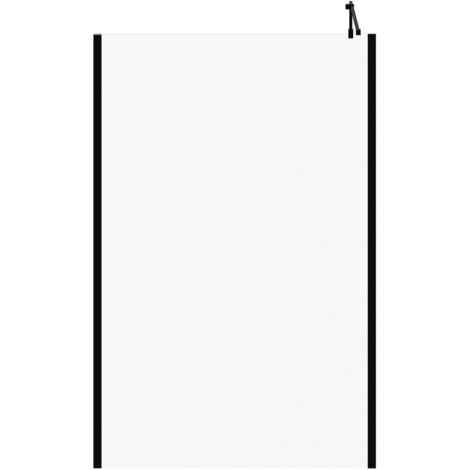 Colore 8mm Clear Glass Matt Black 1850mm x 1200mm Walk In Shower Screen ...
