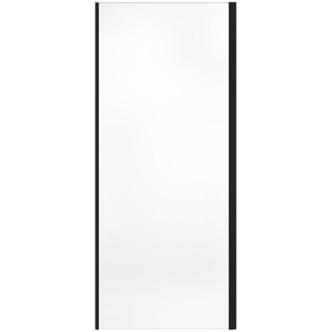 Colore Matt Black 800mm Shower Enclosure Side Panel