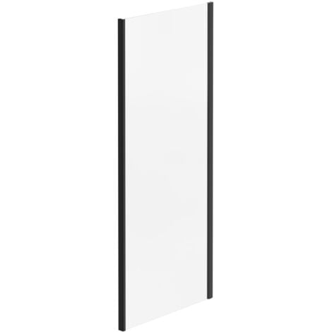 Colore Matt Black 800mm Shower Enclosure Side Panel