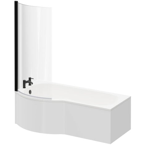 Wholesale Domestic Plage 1700mm Left Hand P Shaped Shower Bath with ...