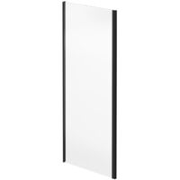 Colore Matt Black 800mm Shower Enclosure Side Panel