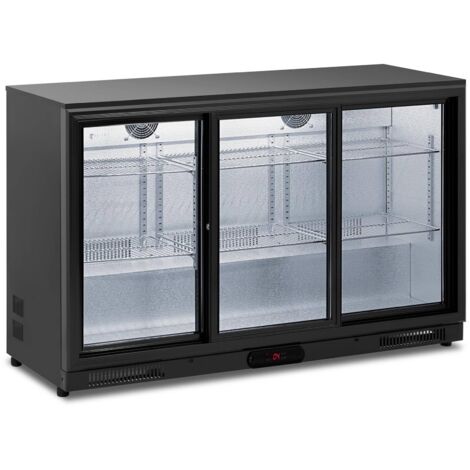 Beverage Cooler Bottle Fridge Drinks Bottle Refrigerator 318 L Black