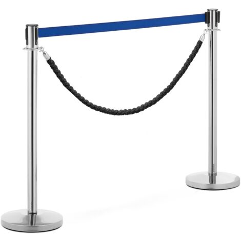 Barrier Stand Barrier Post Cord Stainless Steel 2 m