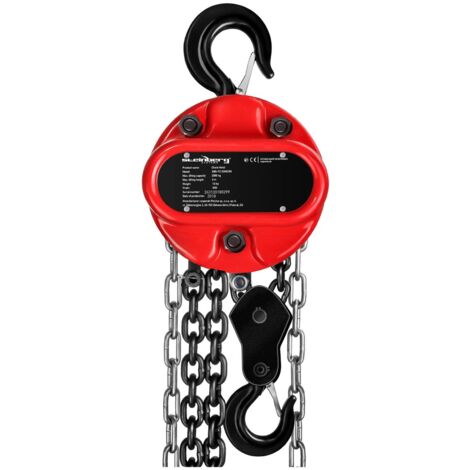 Chain Block - 2,000 kg - 3 m Hand Chain Hoist Block and Tackle Manual 2 ...