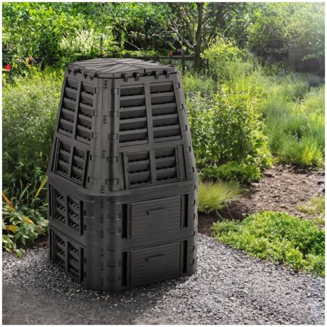 Garden Compost Bin Garden Composter Outdoor Compost Bin Plastic 1000L