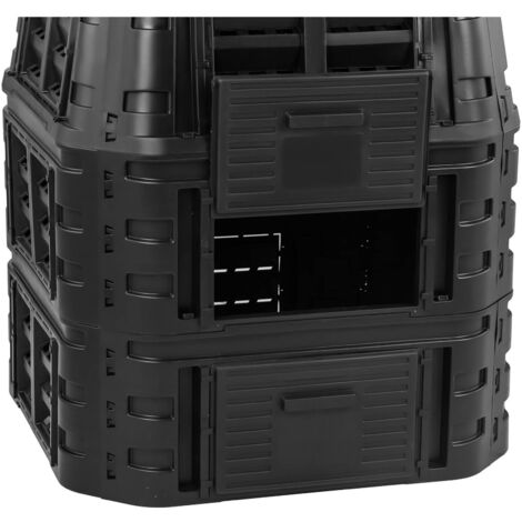 Garden Compost Bin Garden Composter Outdoor Compost Bin Plastic 1000L