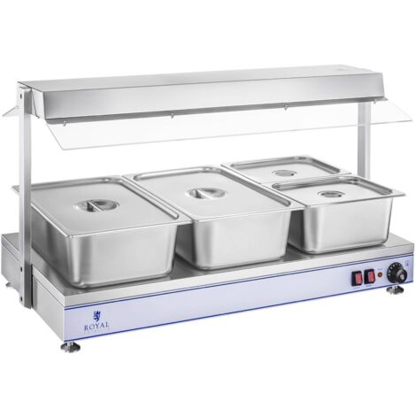 Electric Hot Plate - 4 halogen lamps - 2,000 W - Food warmer