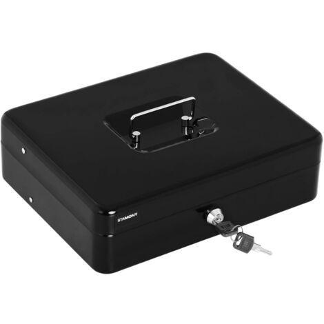Steel Cash Box Money Box Petty Cash Box With Lock Metal Cash Box Handle ...