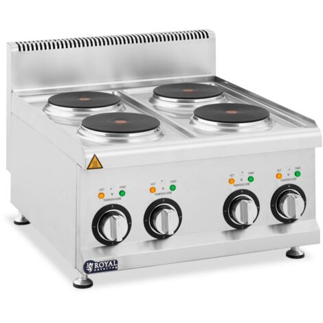 Commercial Electric Cooker - 8 kW - 4 plates - tabletop - Royal ...
