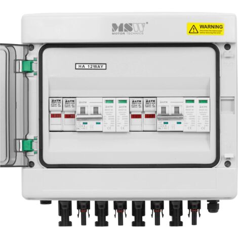 Junction Box with Surge Protection for PV Systems - type 2 - 2 inputs ...