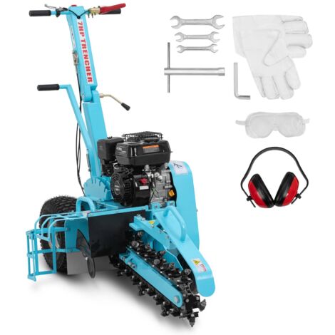 Trencher - 7 HP - trenching depth up to 600 mm Trenching machine Trench ...