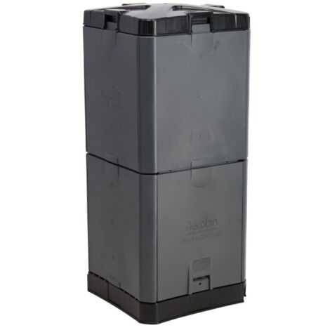 200 Litre Aerobin Hot Composter Bin - Grey