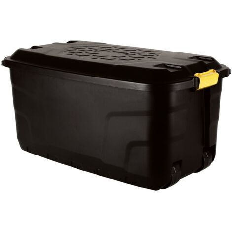 Strata Extra Large Plastic Heavy Duty Storage Garden Trunk - 145L