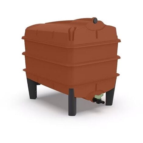 Terracotta Tiger Wormery – Worm Composter Including Worms – 2 Tray