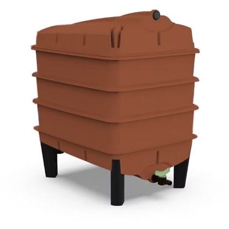 Terracotta Tiger Wormery – Worm Composter Including Worms – 3 Tray