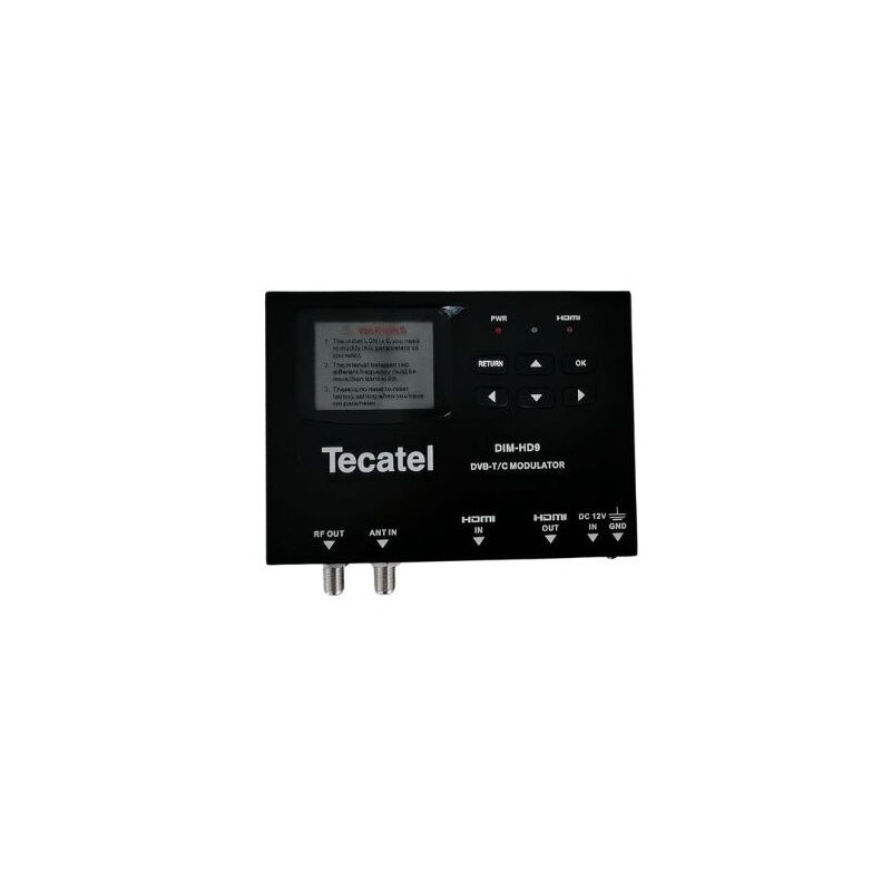Modulador Tecatel Full Hd Dvb-t,c Ent-sal Hdmi Hd9 Mod-dimhd9