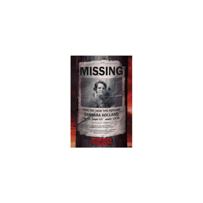Poster stranger things barb missing