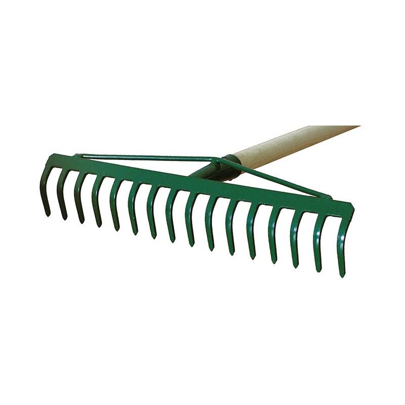 Rastrillo Rastrillo Rastrillo 16 Dientes con mango 130 cm Rastrillo ...