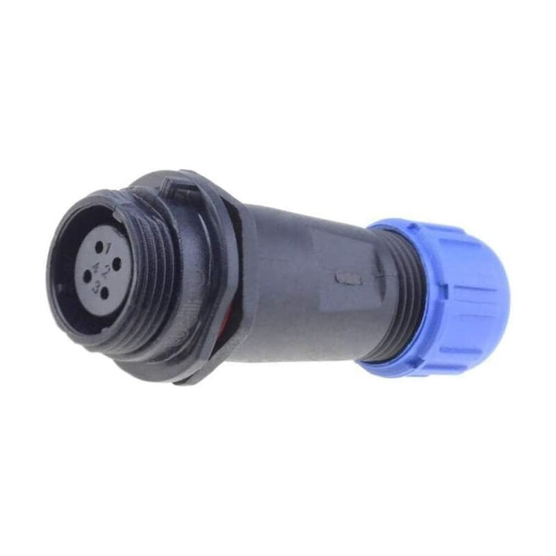 Conector Hembra 4 Pines Ip68 Redondo Con Rosca Exterior Aereo Sp1311/s4