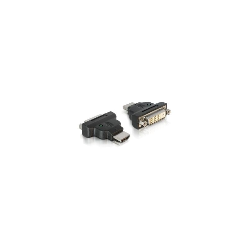 DeLOCK Adapter HDMI / DVI HDMI M DVI 25-pin FM Negro
