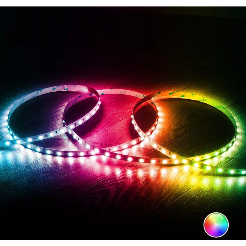 Tira Led Rgb 12v 9w/m 60led/m Ip20 5m Eco Tl5m-rgb-12v-9w-20