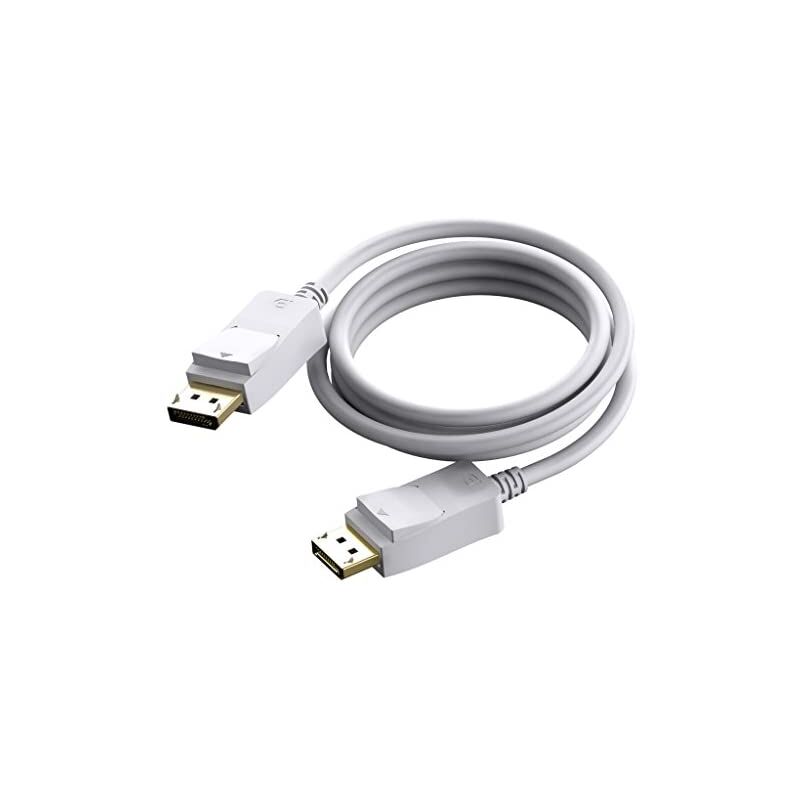 Vision 2m white displayport cable