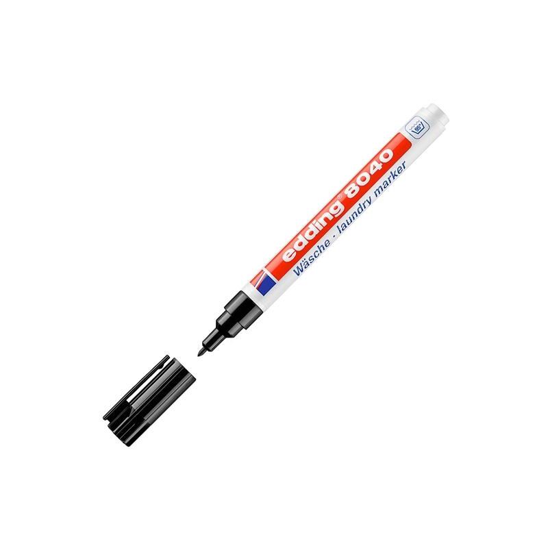 Edding 8040 – Marcador para ropa – 0,04 " – La redacción de color negro