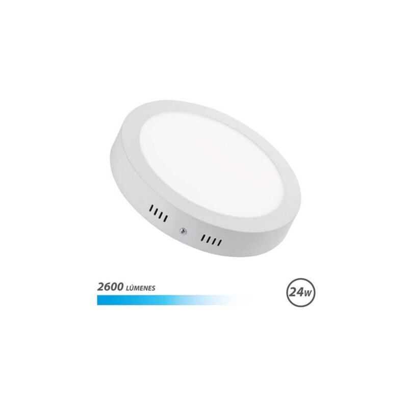 Elbat downlight circular sobre pared led 24w luz blanca - color blanco
