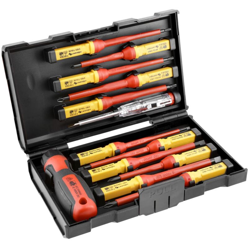 Hogert Technik Kit de destornilladores HT1S997 140 (prueba) mm Acero de ...