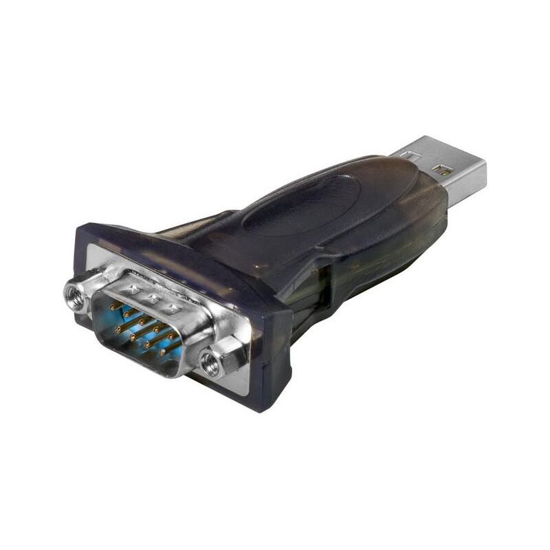 Goobay 69822 cambiador de género para cable USB RS-232 Negro