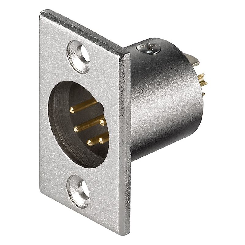 Wentronic Goobay XLR 186-5 G XLR M 5 Pin Acero Inoxidable - Conector ...