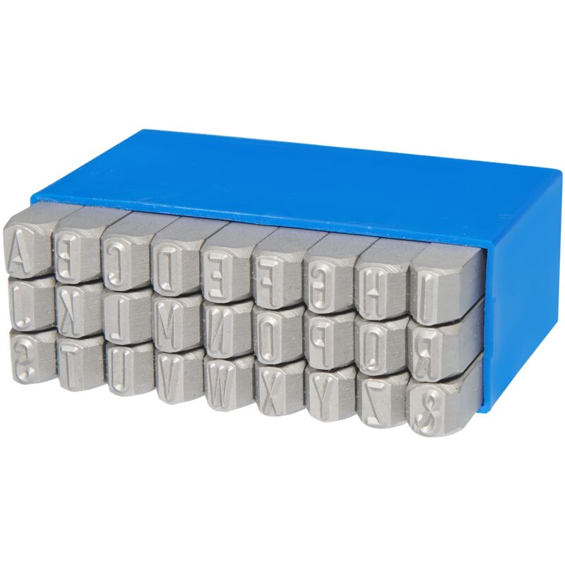 GRAVUREM-S Juego de punzones letras A-Z,& / 7mm