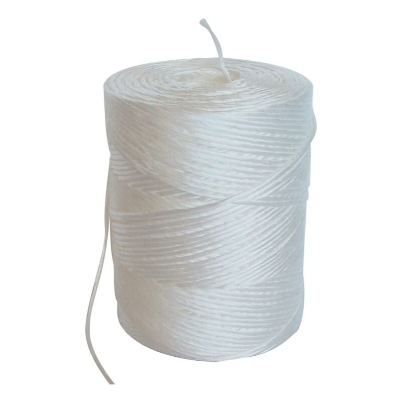 Cuerda rafia liderpapel color blanco rollo de 600 metros