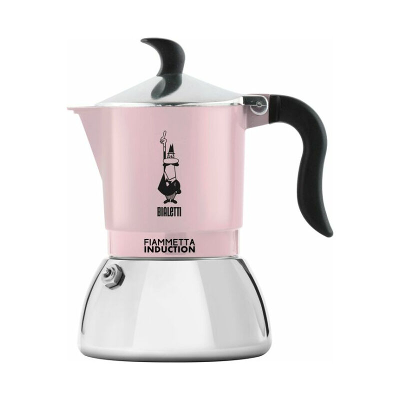 Bialetti 6586 Cafetera italiana 0,15 L Negro, Rosa, Plata