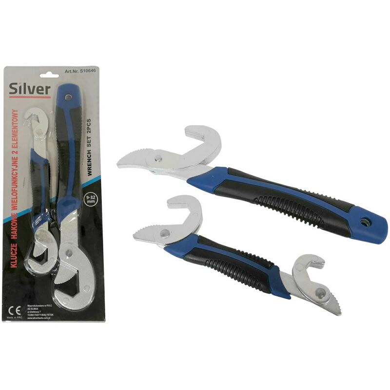 Juego de llaves universales 2 piezas, marca Silver, modelo profesional ...