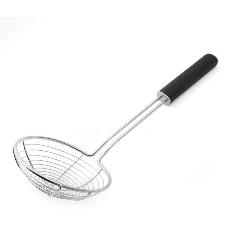 Kitchenaid wire strainer, matte black, heat resistant cooking utensil ...