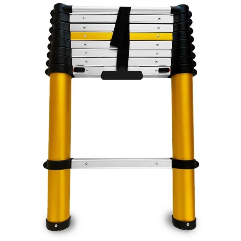 DRABEST - MAX - Escalera telescópica - Escalera extensible - Escalera ...