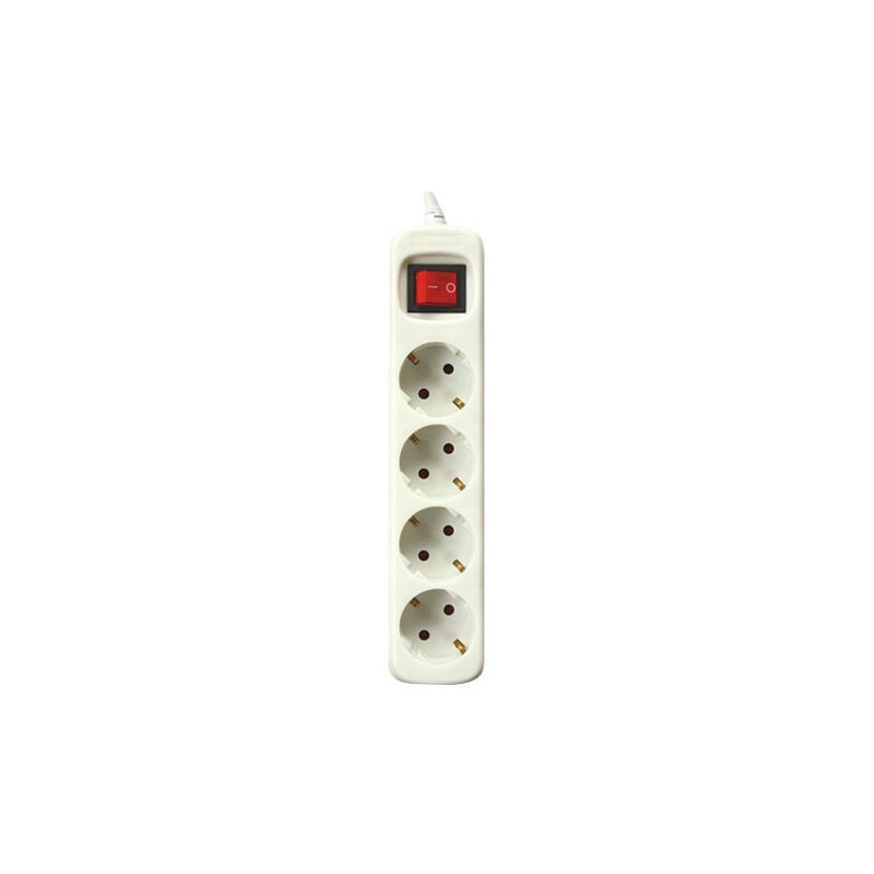 Base Multiple 4 Enchufes Interruptor Cable 3m