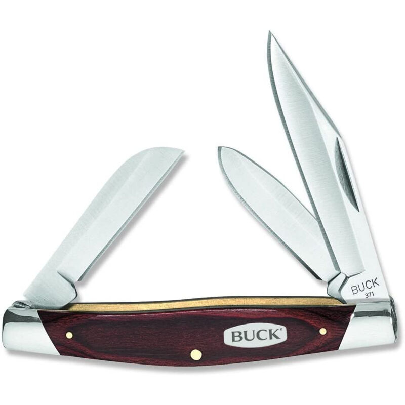Buck Knives STE-0371BRS Navaja multiusos Stockman®, Woodgrain con Hoja ...