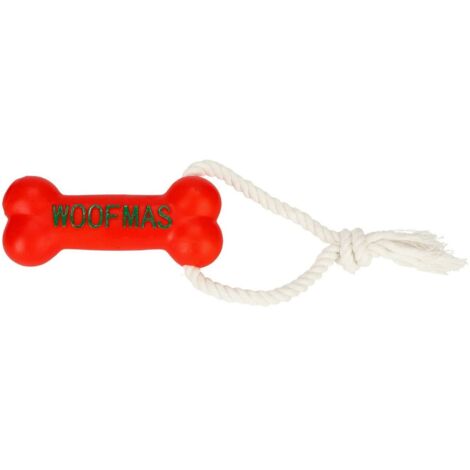 Dingo rope with bone woofmas 13 cm - dog toy - 1 piece