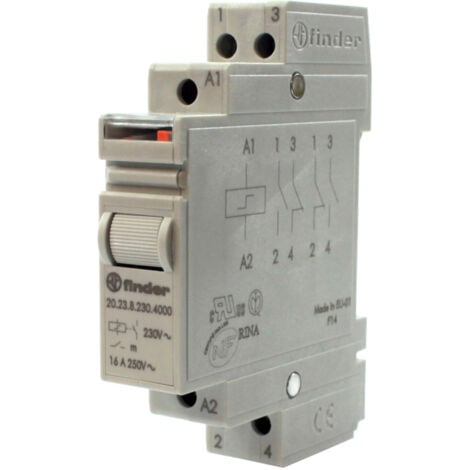 Telerruptor Bipolar 230vac 16amp 1nc + 1na Para Carril Din 20238230.4000 20.23.8.230.4000